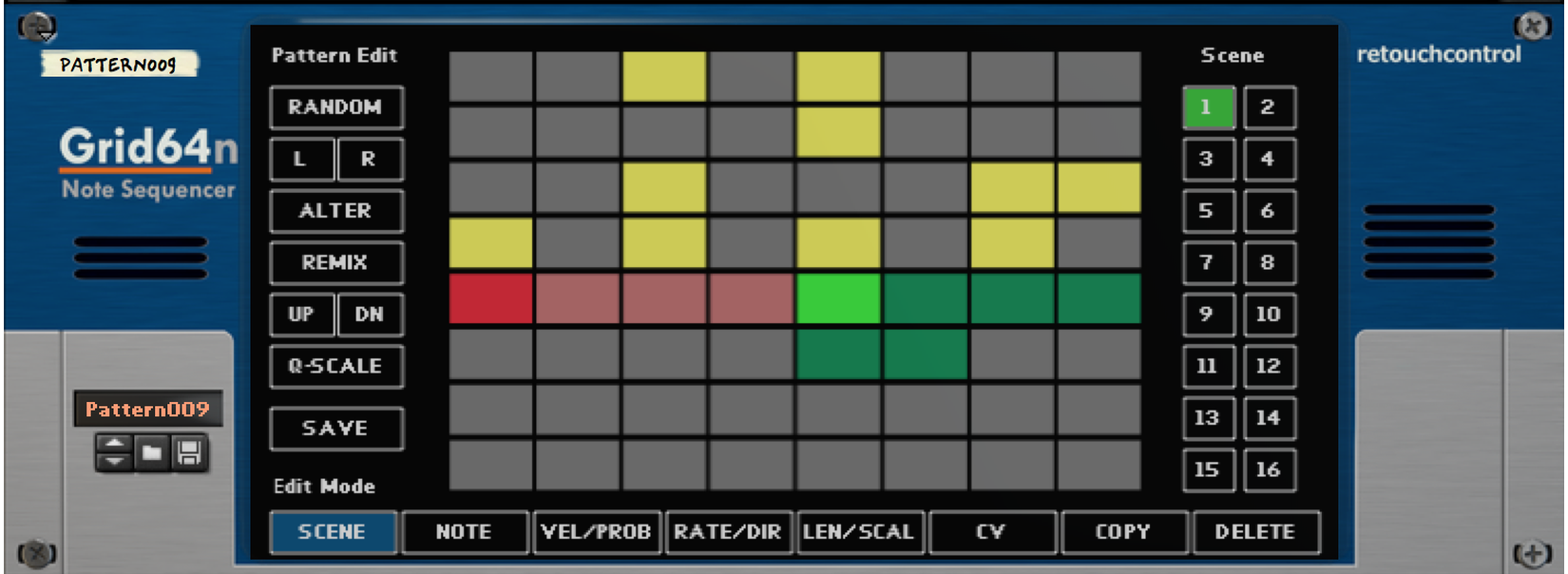 New Grid64n Monophonic Note Sequencer - Reason RemoterReason Remoter